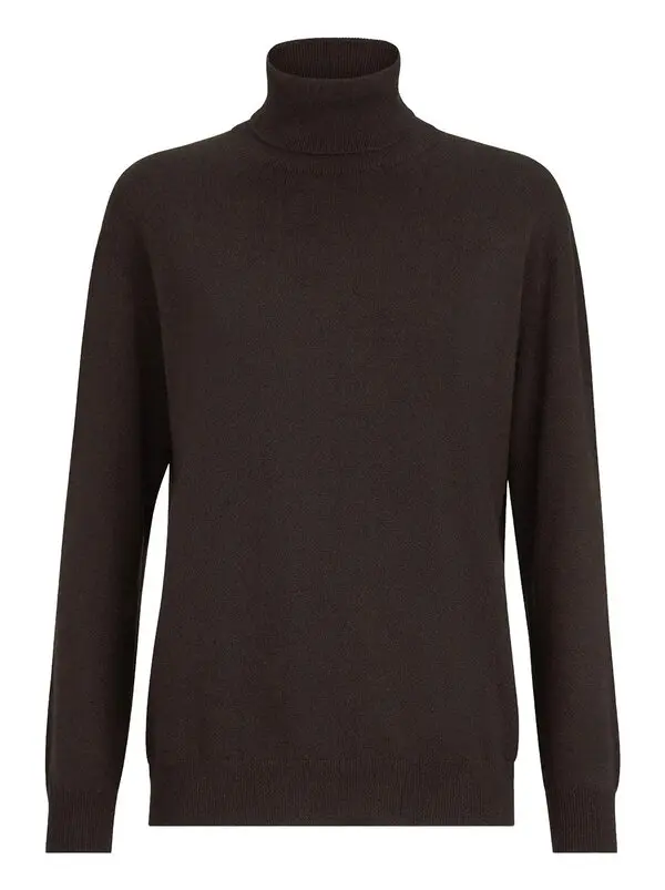 Brunello Cucinelli Cashmere Turtleneck Sweater - Brown