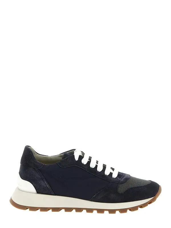 Brunello Cucinelli Active" Jewel Detail Sneakers - Blue