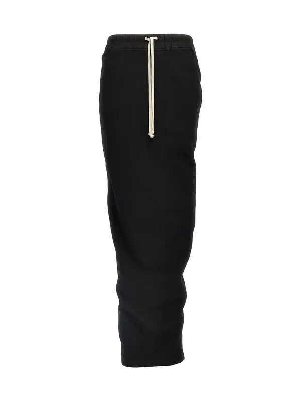 Rick Owens Pull On Pillar Maxi Skirt - Black