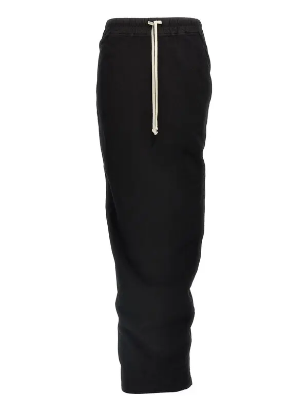 Rick Owens Pull On Pillar Maxi Skirt - Black