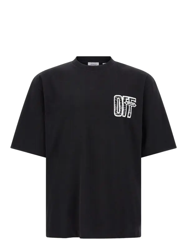 Off-White Motion Arrow Skate' T-shirt - Black