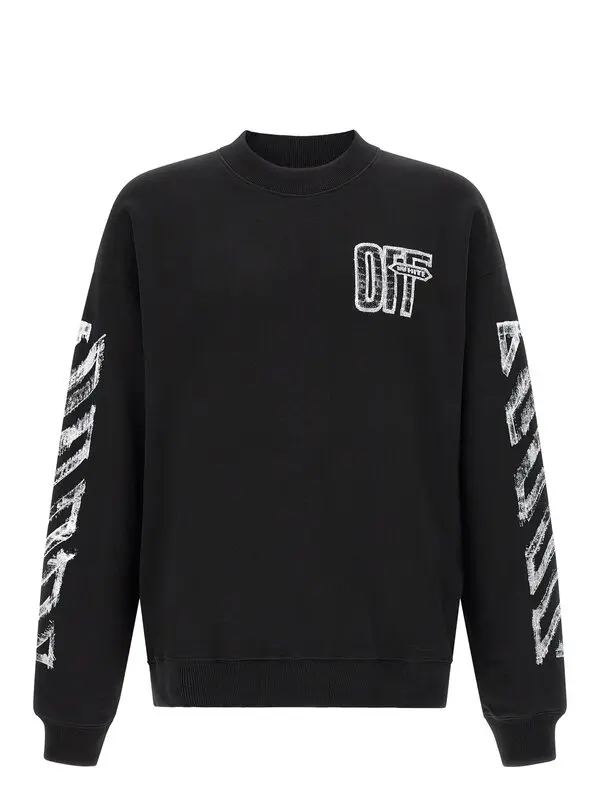 Off-White Motion Arrow Skate' Sweatshirt - Black