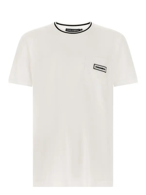 Dolce & Gabbana Logo Pocket T-shirt - White