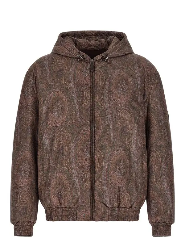 Etro Arnica Paisley Bomber Jacket - Brown