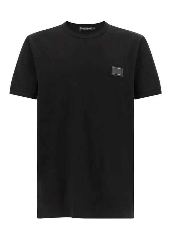 Dolce & Gabbana Metal Plate T-shirt - Black