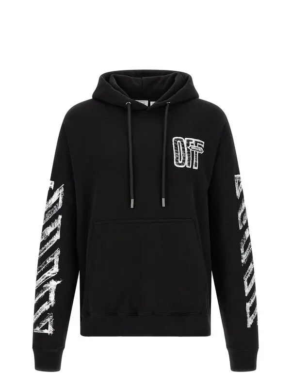 Off-White Motion Arrow Skate Hoodie - Black