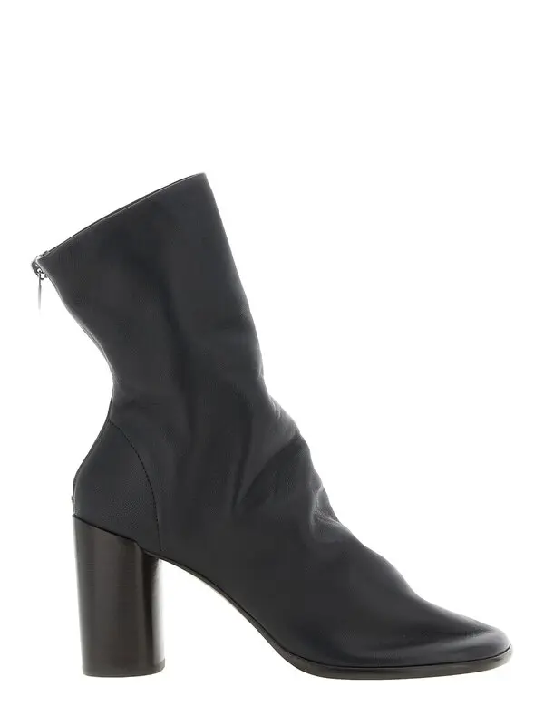 LEMAIRE Glove Ankle Boots In Lambskin - Brown