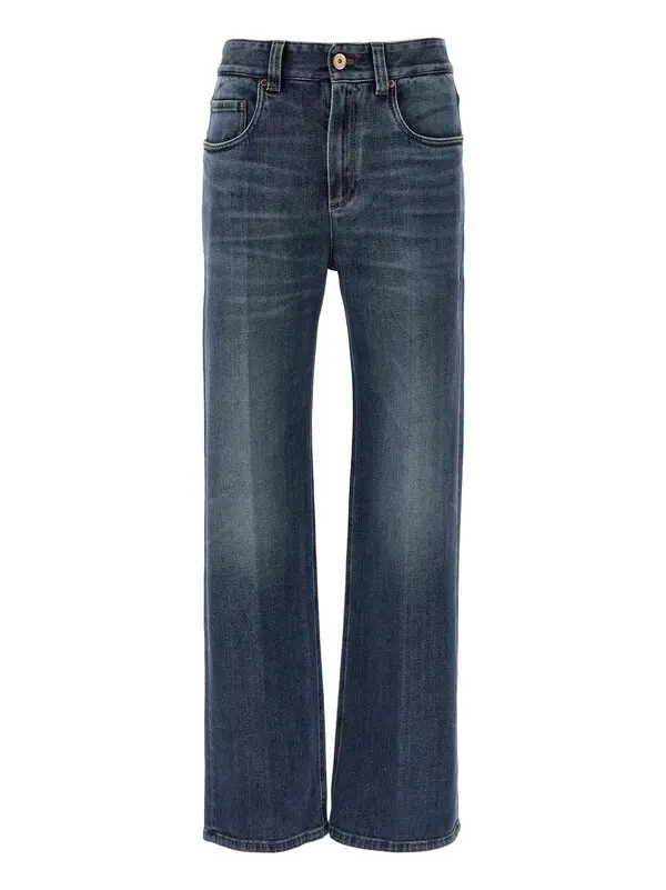 Brunello Cucinelli Cotton Denim Jeans - Blue