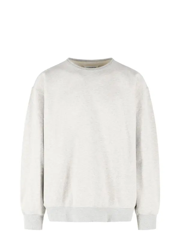 MAISON MARGIELA Ecru Cotton Sweatshirt - Gray