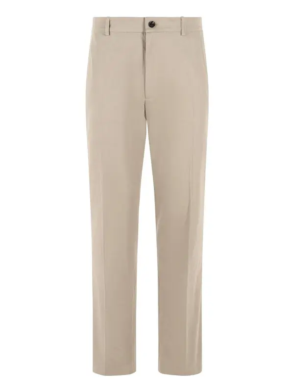 Burberry Charlton' Beige Cotton Pants - Cream