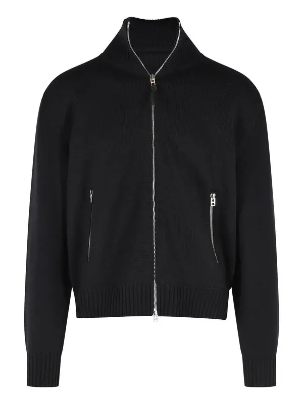 TOM FORD Virgin Wool Cardigan - Black