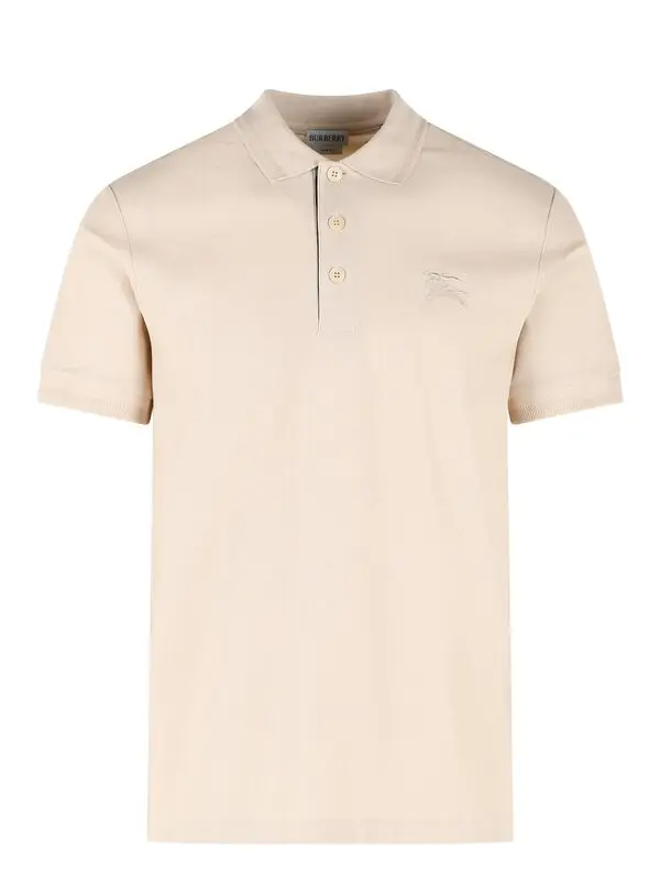 Burberry Eddie Ekd' Beige Cotton Polo Shirt - Cream