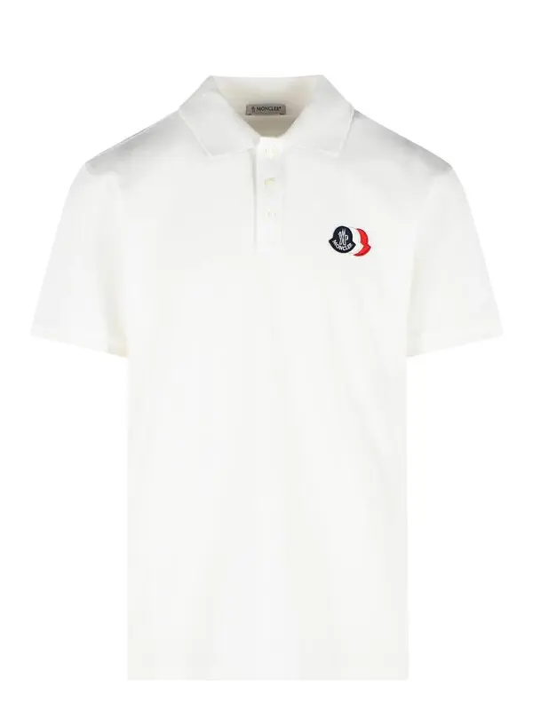 Moncler Cotton Polo Shirt - White