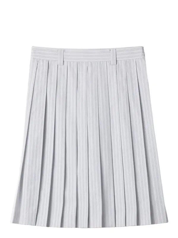 Miu Miu Cotton Skirt - Gray