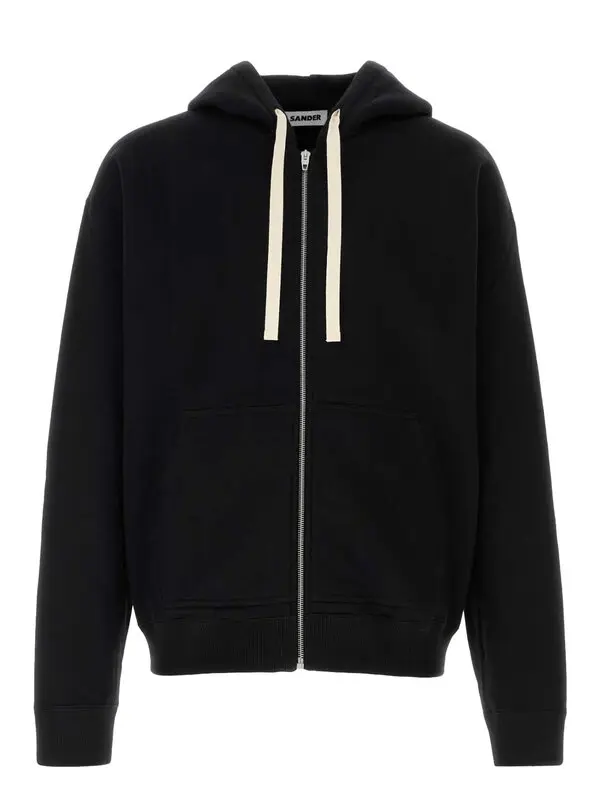 JIL SANDER Cotton Sweatshirt - Black
