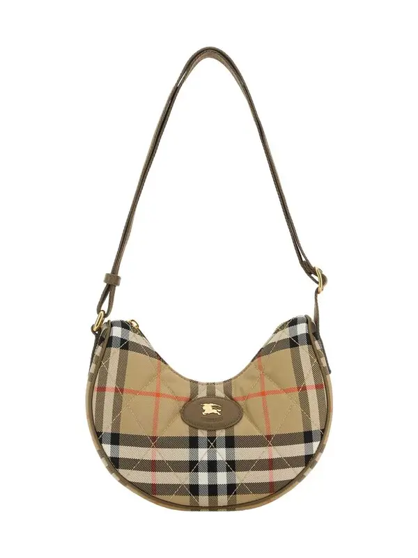 Burberry Embroidered Canvas Crossbody Bag - Multicolor