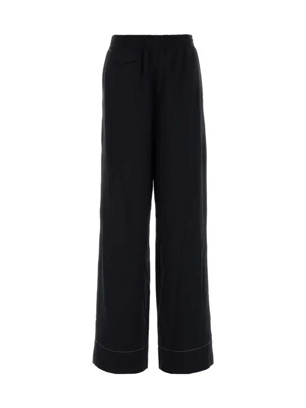 A.p.c. Wide-leg Viscose Blend Pants - Blue