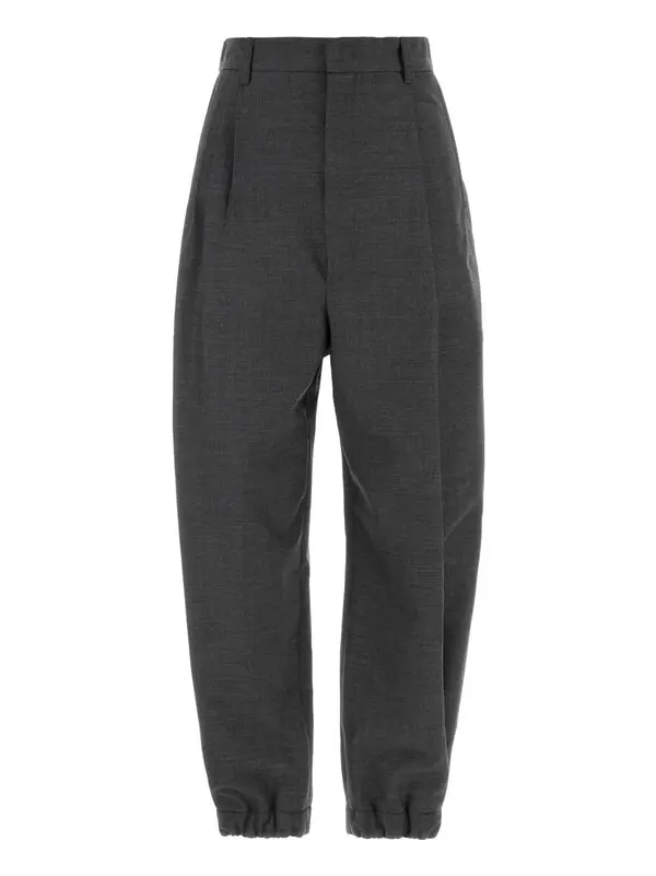 Moschino Grey Wool Pants - Gray