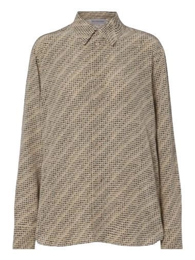Balenciaga Logo Printed Shirt - Beige