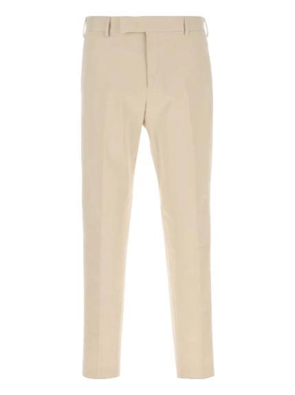 PT TORINO Rebel Flat-front Tailored Trousers - Nude