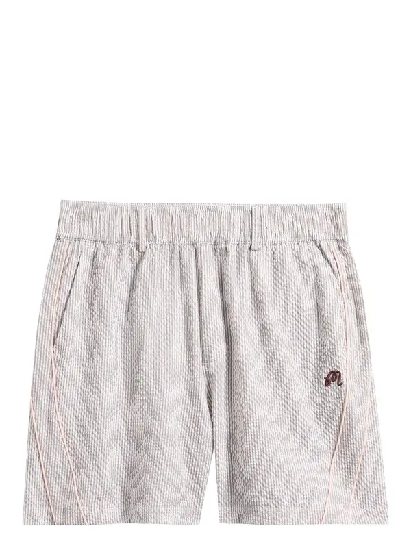 MALBON Valero Textured Shorts - Taupe Multi