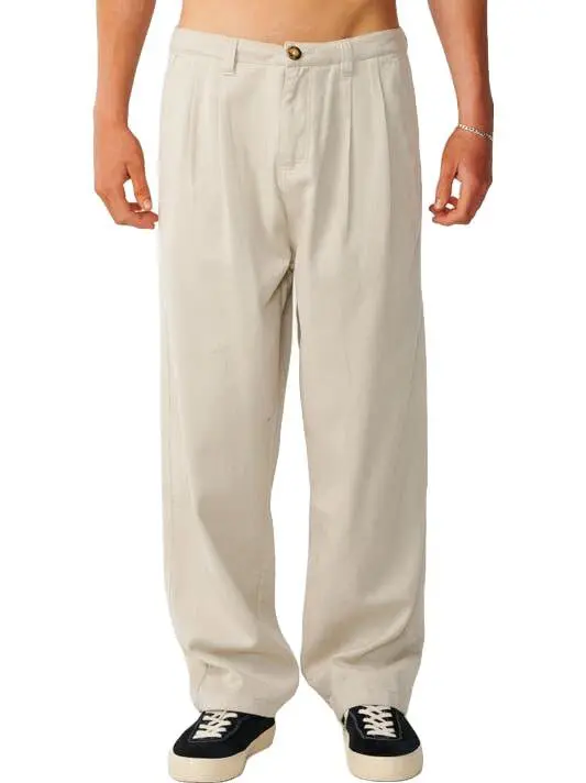 Rip Curl Disorder Twill Wide Leg Pants - Cool Grey