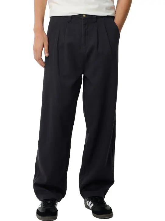 Rip Curl Disorder Twill Wide Leg Pants - Washed Black