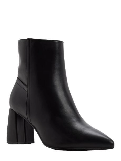 Aldo Janb Pointed Toe Block Heel Bootie - Black