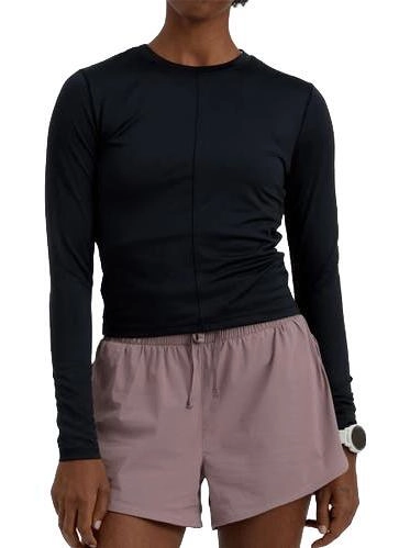 PRUZAN Super Soft Fitted Long-sleeve Top - Onyx