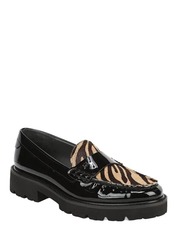 Franco Sarto Saffron Lug Sole Loafers - Black