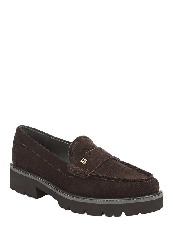 Franco Sarto Saffron Lug Sole Loafers - Brown