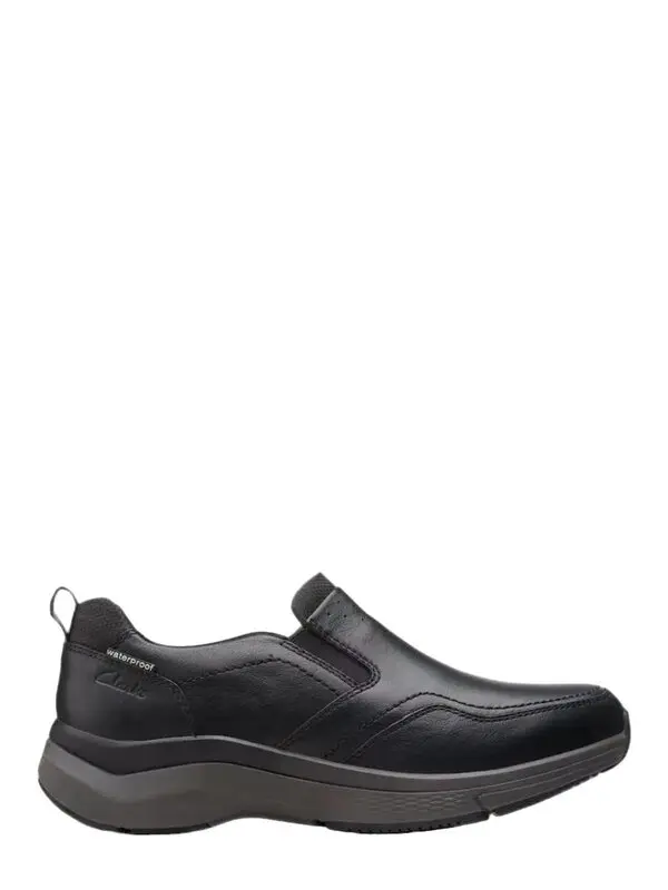 Clarks Wave 2.0 Edge Leather Slip-on Sneakers - Black