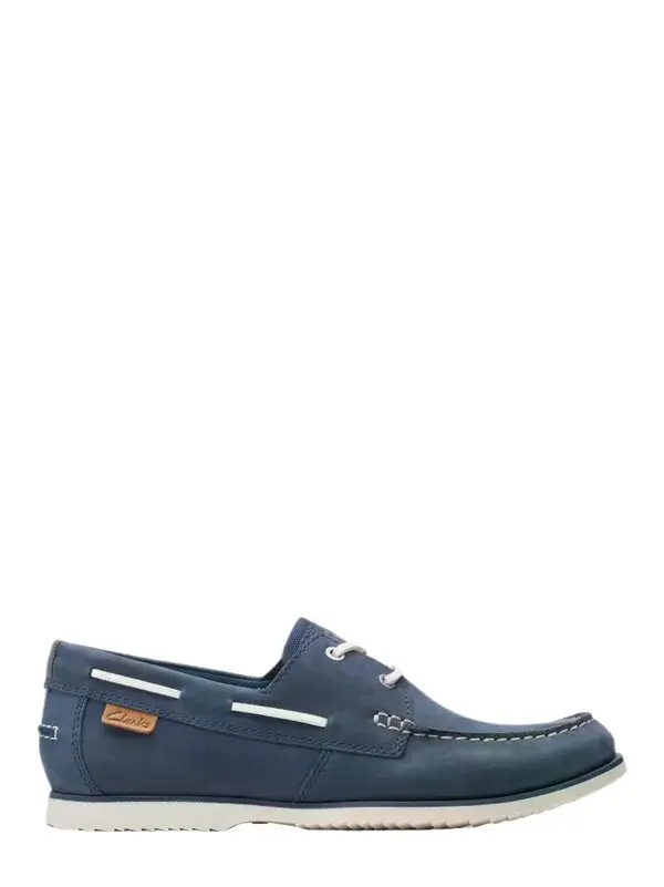 Clarks Noonan Boat Shoes - Blue