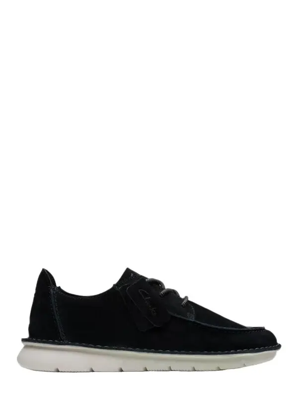 Clarks Colehill Seam Suede Derby Shoes - Black