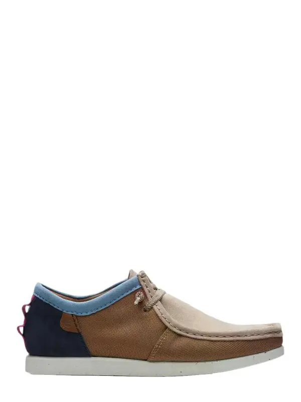 Clarks Shacrelite Moc Panelled Derby Shoes - Brown