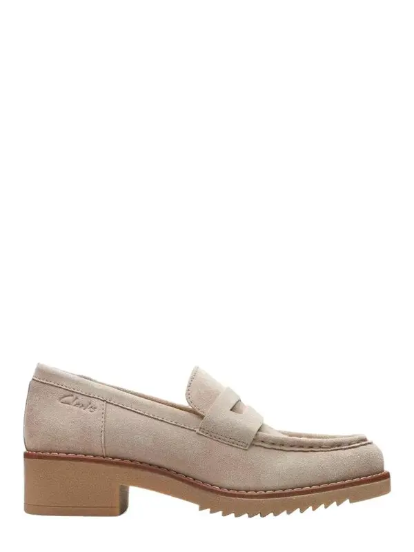 Clarks Eden Style Suede Loafers - Neutrals
