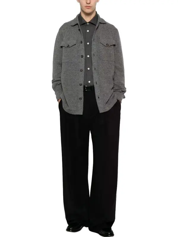 Eleventy Button-up Long-sleeve Shirt - Grey