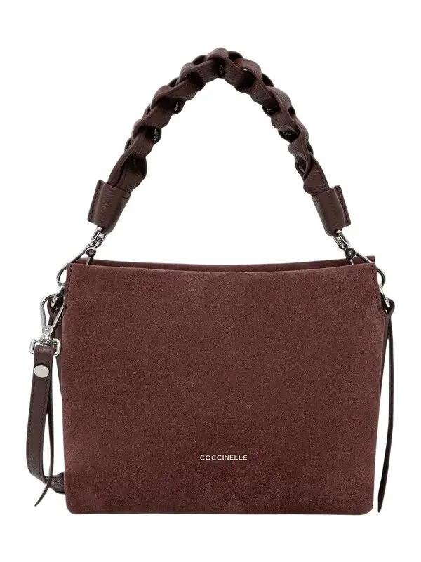 COCCINELLE Small Shoulder Bag With Braided Top Handle - Red