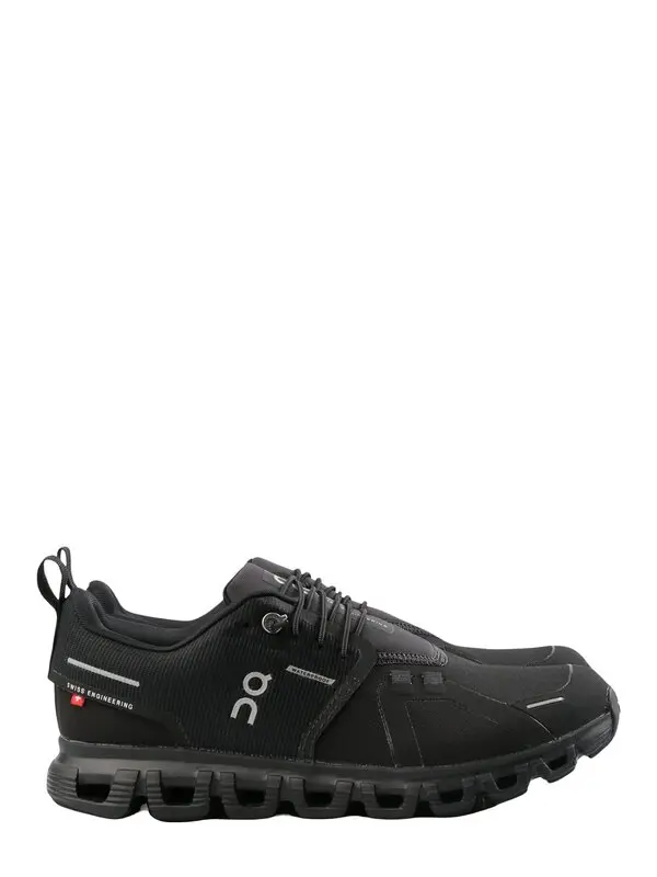 On 6 Waterproof Lace-up Athletic Sneakers - Black
