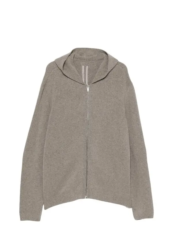 Rick Owens Zipped Hoodie - Gray