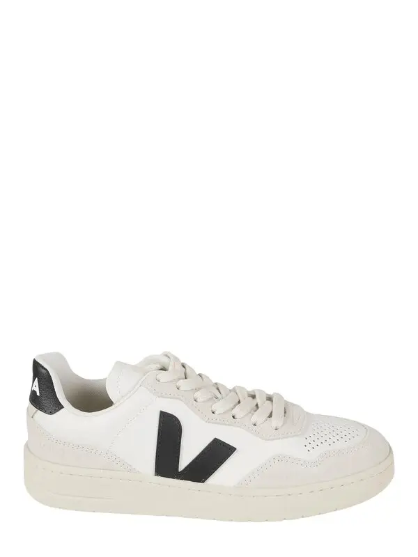 VEJA V-90 Lace Up Sneakers - White