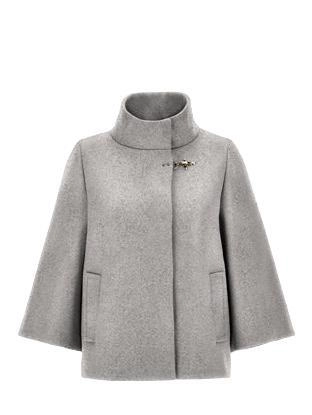 FAY Toggle Fastening Cape Coat - Multicolor