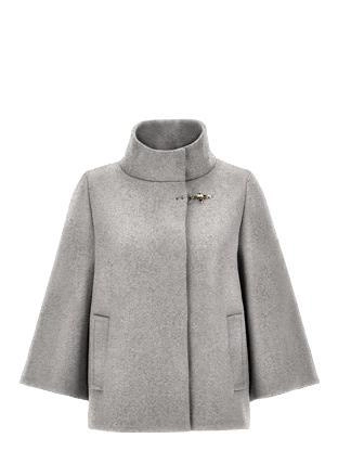 FAY Toggle Fastening Cape Coat - Multicolor