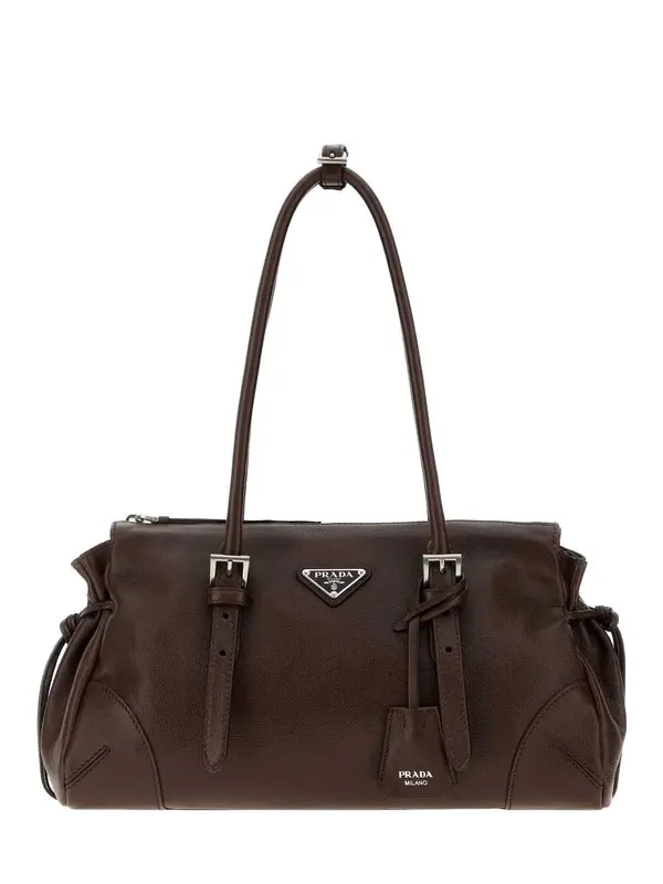 Prada Medium Bonnie Shoulder Bag - Brown