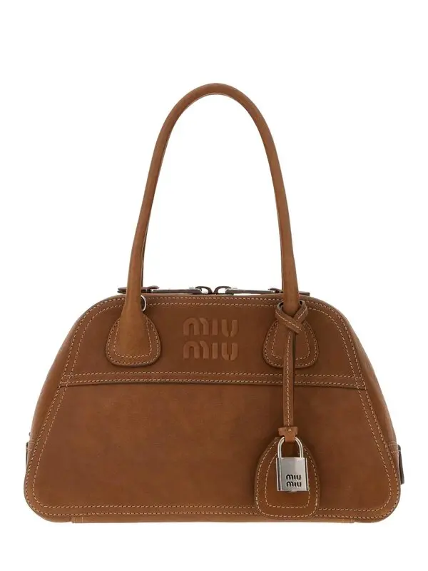 Miu Miu Leather Handbag - Brown