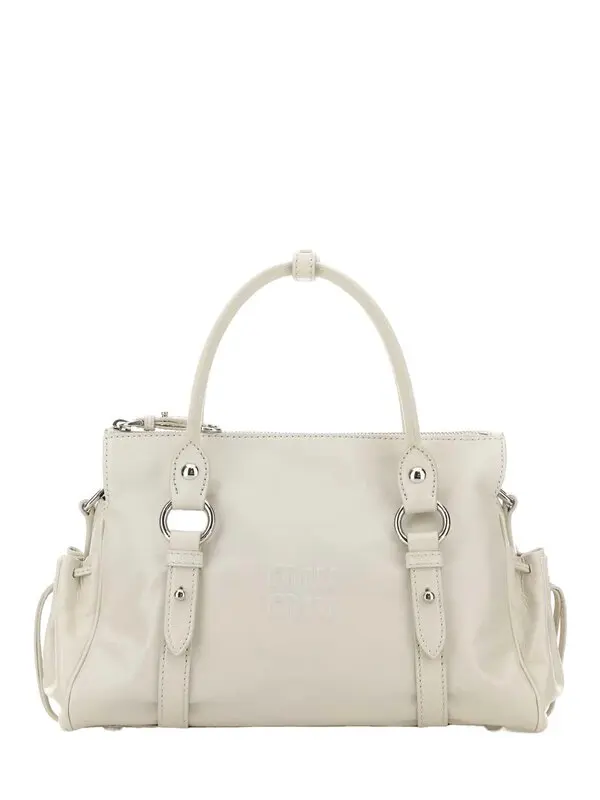 Miu Miu Leather Handbag - White