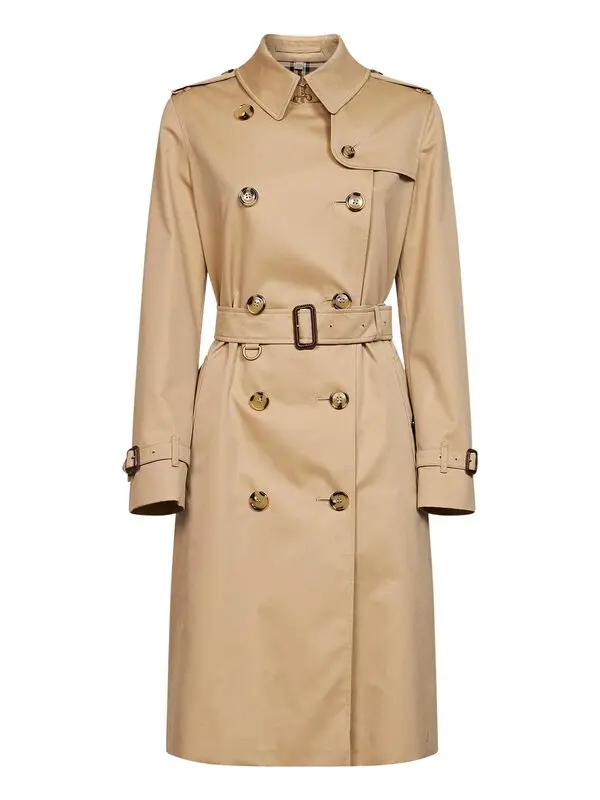 Burberry Heritage Kensington Long Trench Coat - Multicolor
