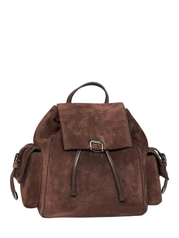Brunello Cucinelli Suede Backpack - Multicolor