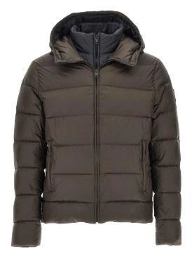 FAY Quilted Zip-up Hooded Jacket - Multicolor