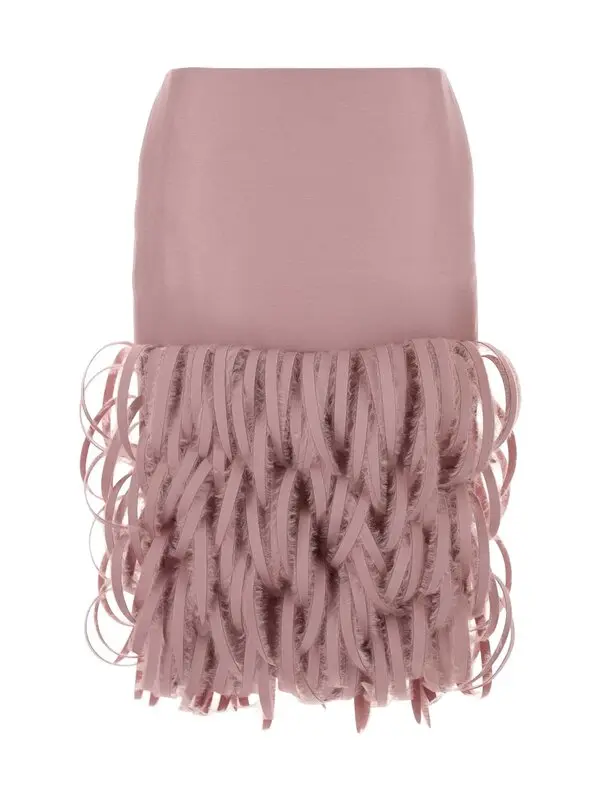 Balenciaga Wool Blend Skirt - Pink